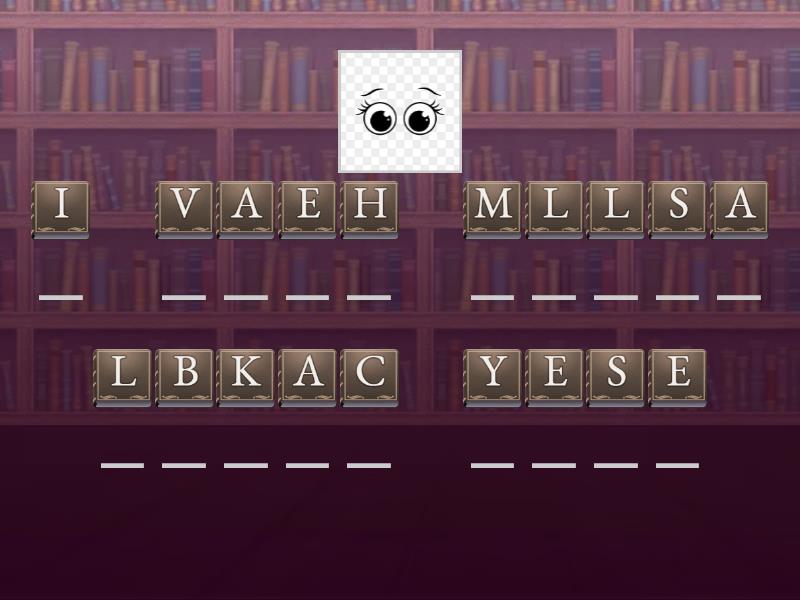 I HAVE BIG BLACK EYES 4TH - Anagrama