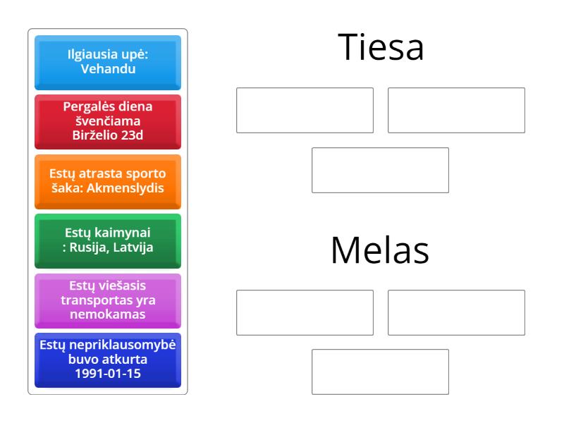 Estija - Group sort