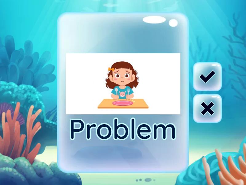 Problem and solution - Flash cards