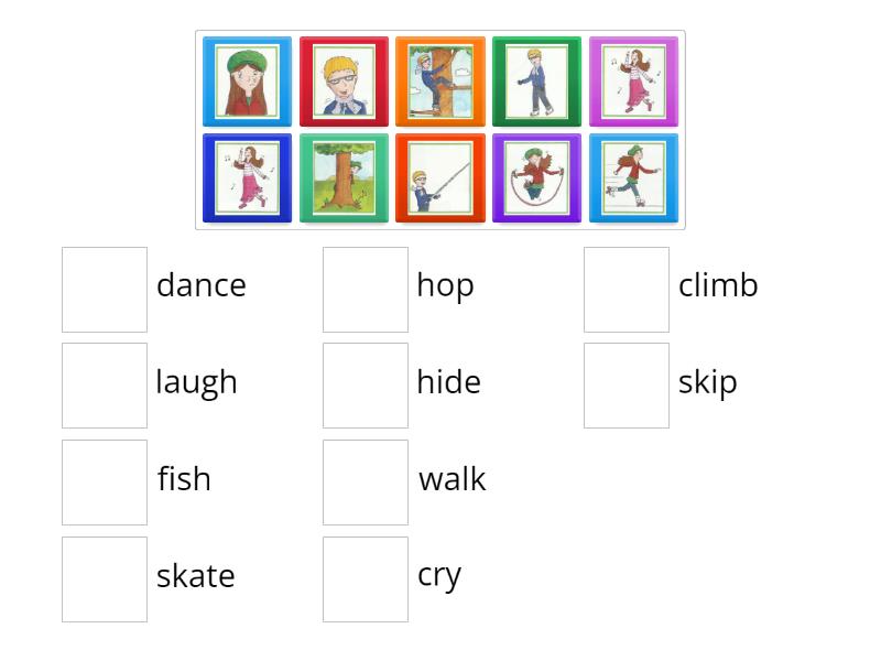 action verbs - Match up