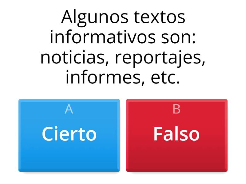 Texto informativo - Quiz
