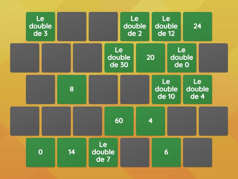 Les doubles (2) - Matching pairs