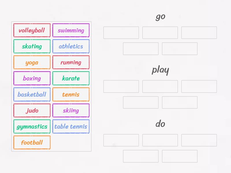 Go, play or do? - Group sort