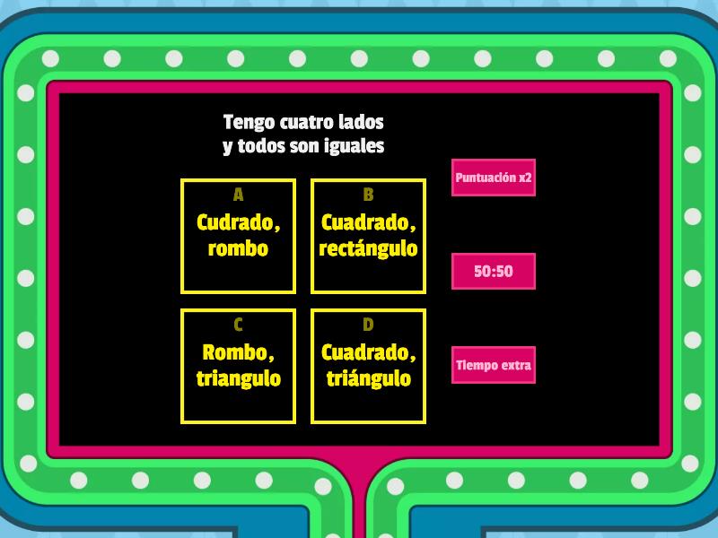 Las figuras geometricas - Gameshow quiz