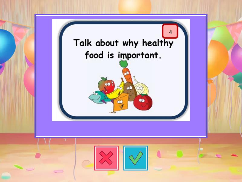 Speaking " Food" - Flash cards