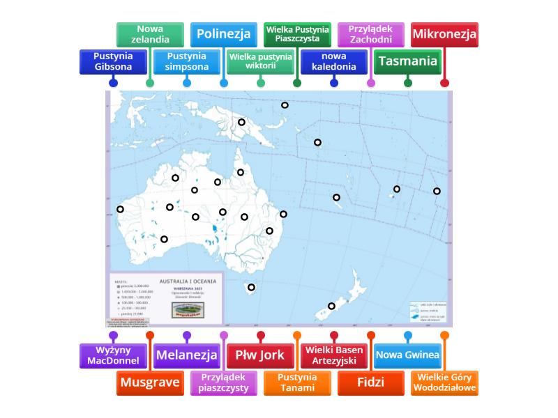 Australia - Labelled diagram