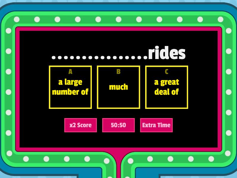 Quantifiers - Gameshow quiz