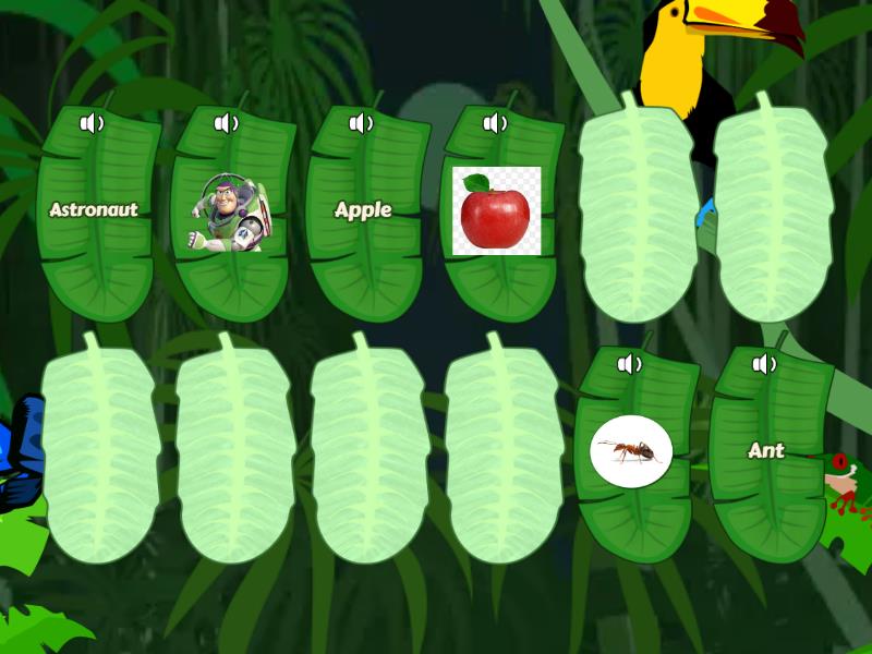 ELC Memory Game Letter A - Matching pairs