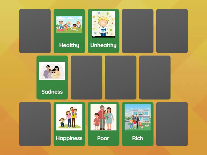 Activity 1: Find its Pair through its Opposite - Matching pairs