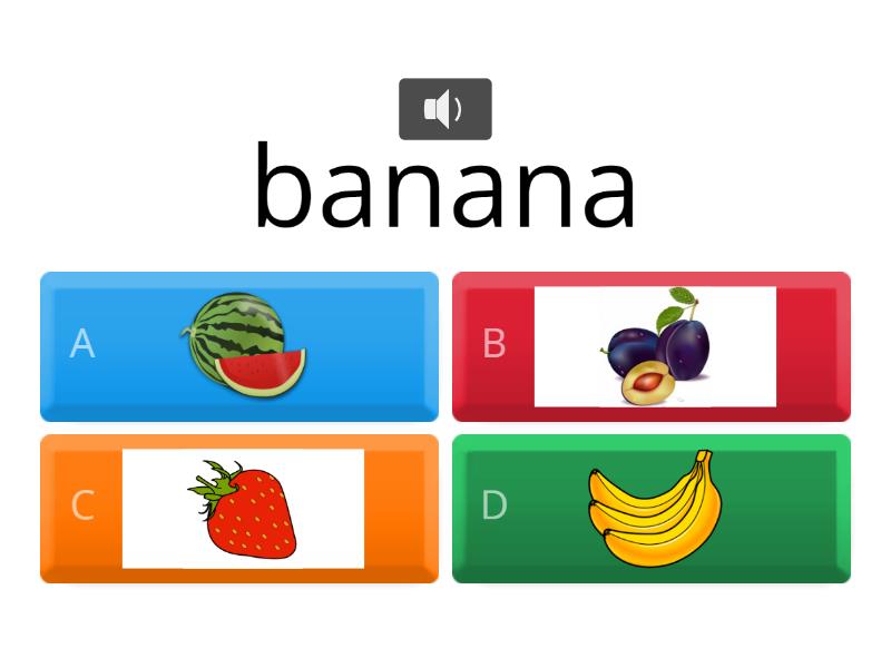 Fruits (Preschool) - Quiz