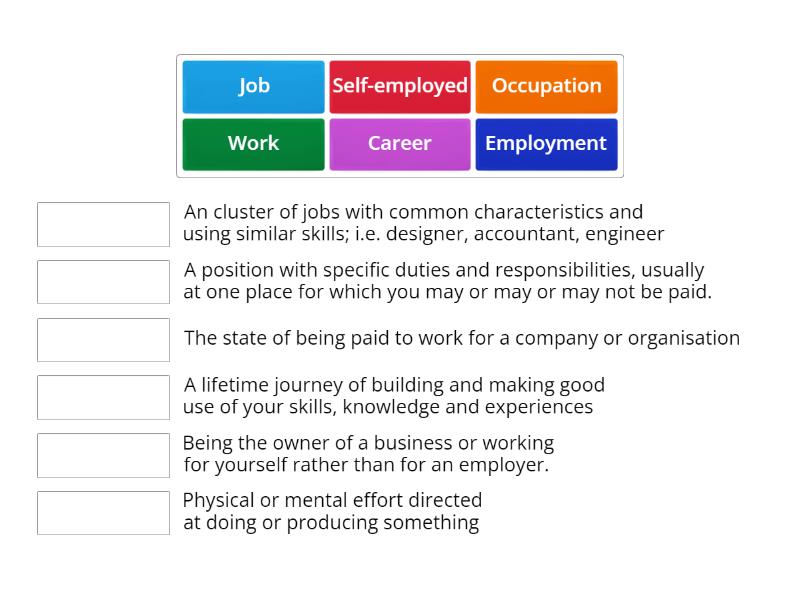 Beliefs and values in the workplace - Match up