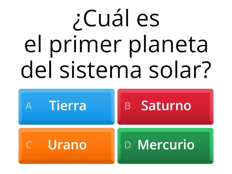SISTEMA SOLAR - Quiz