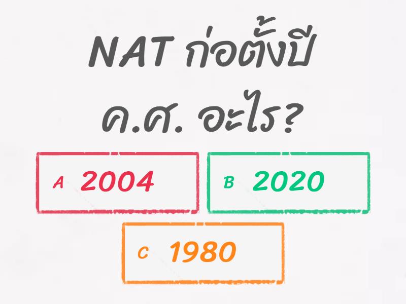 NAT Game - Quiz