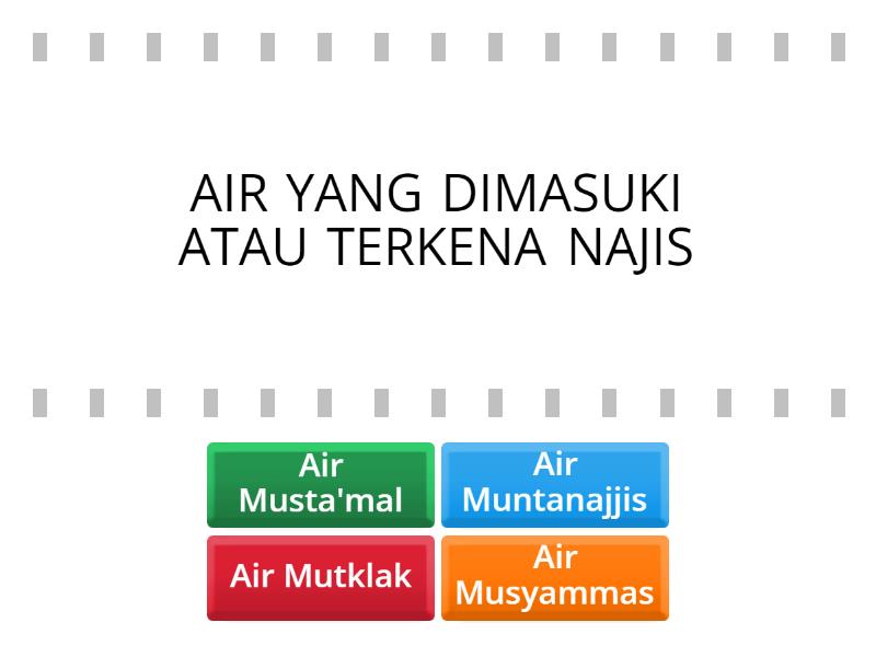 Jenis-jenis air - Find the match