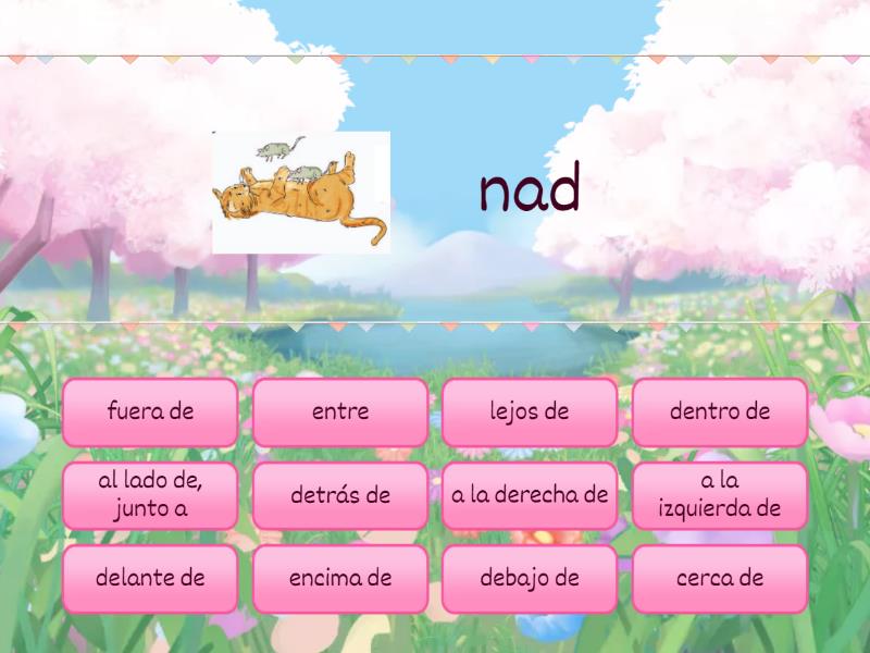 PREPOSICIONES DE LUGAR -todos - GATO, RATON - Encontre a combinação