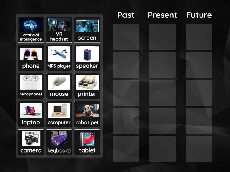 Technology then and now - Group sort