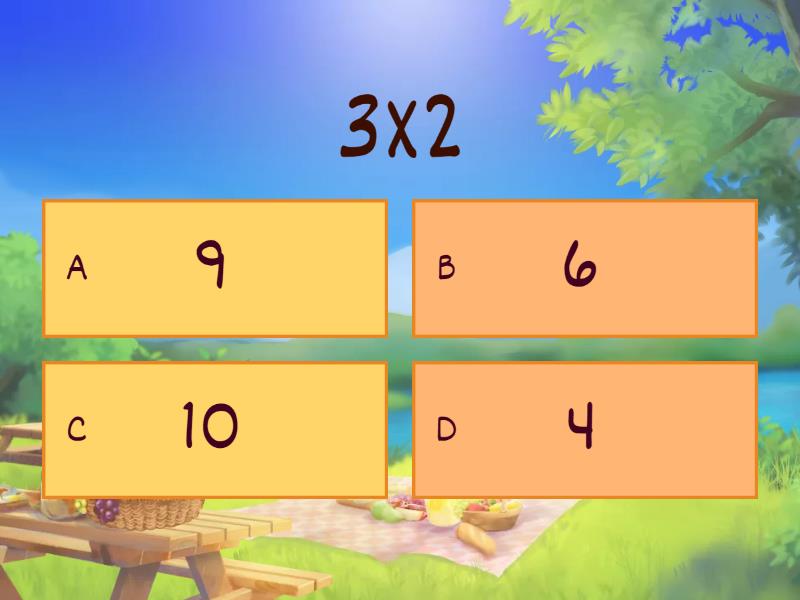 -חידון בסיס משחק כפל עד כולות 5 - Quiz