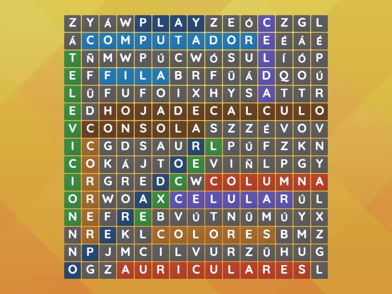 sopa de letras faciles - Wordsearch