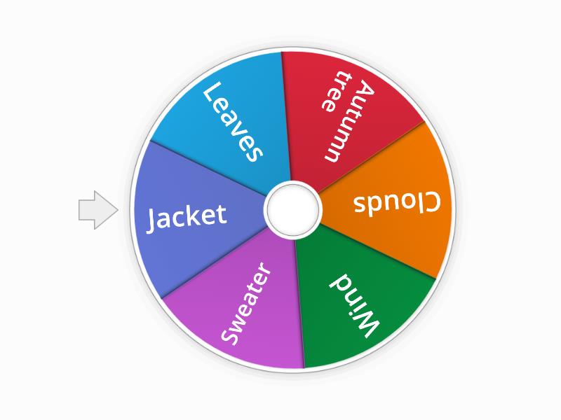 Autumn vocabulary - Spin the wheel