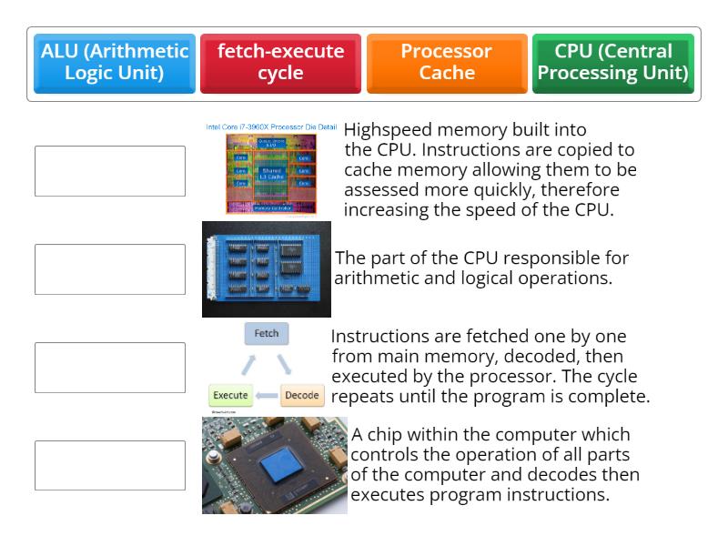 Computer Science Key words 1 - 4 - Match up