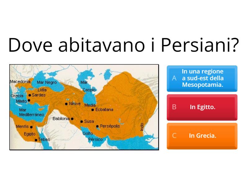 Verifica _Persiani e Macedoni. - Quiz
