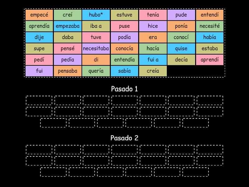 (Yo) Pasado 1 - Pasado 2 - Group sort
