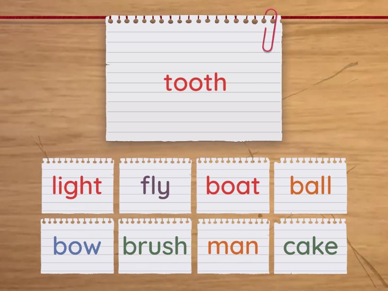 compound words - Cada oveja con su pareja