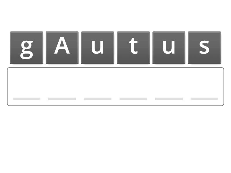 Letterland Unit 22 AW AU - Anagram