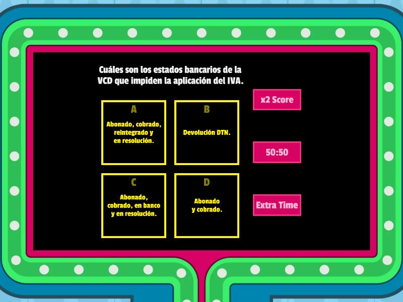 PROCESO TDA - PSICOSOCIAL - Gameshow quiz