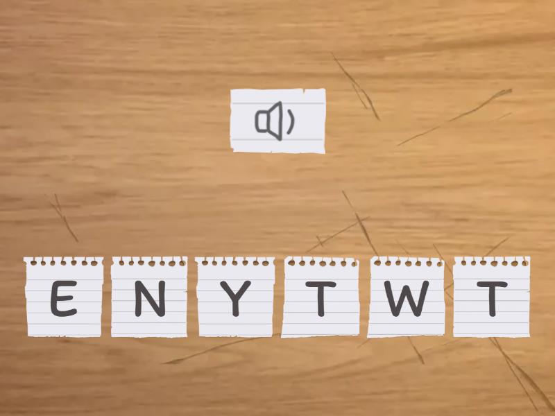 Anagram - Numbers 11 to 20 - Anagrama