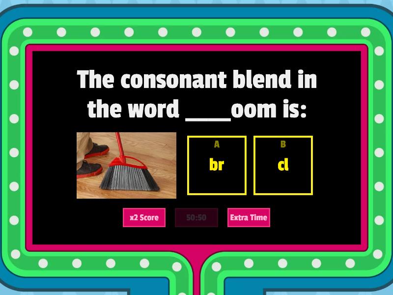 Consonant blends - Gameshow quiz