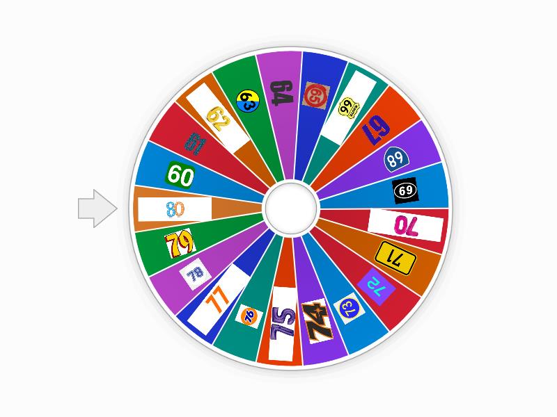 NUMBERS 1-30 - Spin the wheel