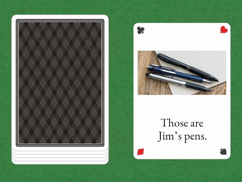 Get Involved A1+. Unit 5 Possessive pronouns - Speaking cards