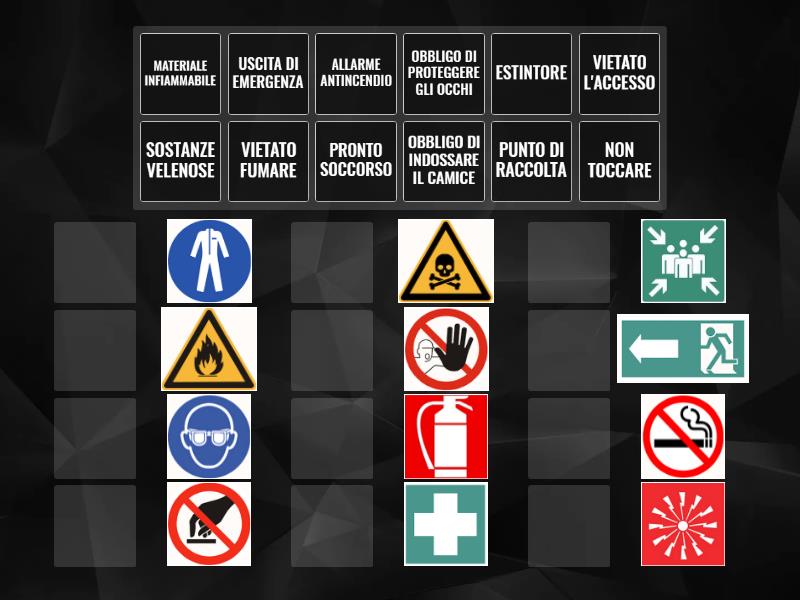 Segnali di sicurezza - Match up