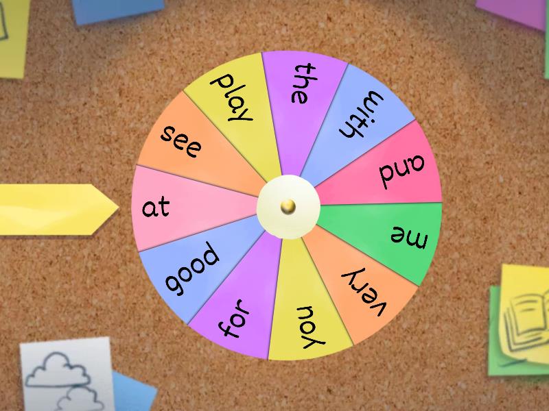 Sight Words - Random wheel