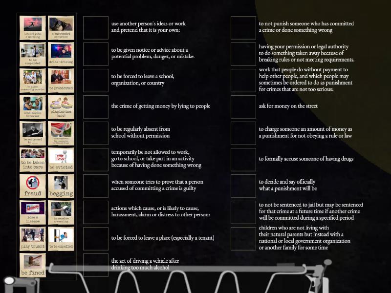 Crime and punishment (Empower Upper) - Match up