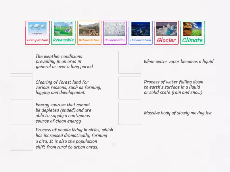 Geography - Match up