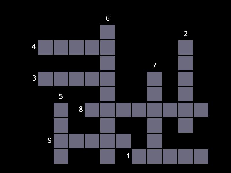 Food part 2 - Crossword