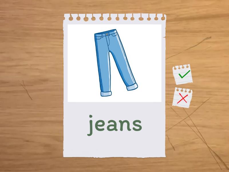 clothes - Flash cards
