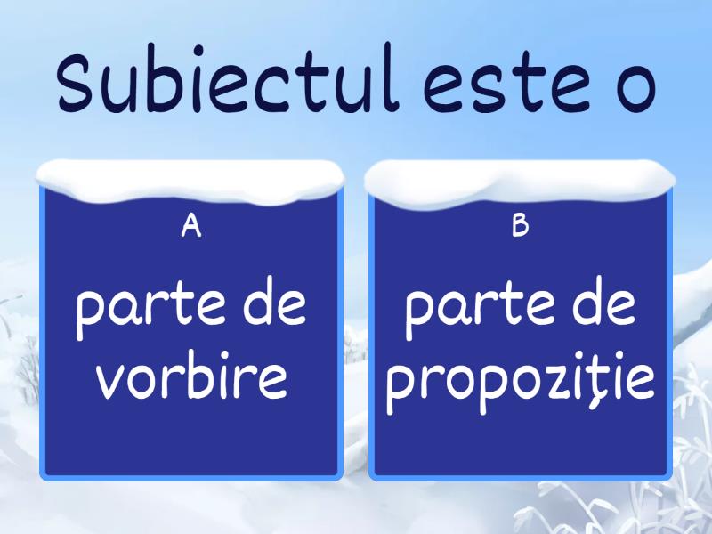 Subiectul - Cuestionario