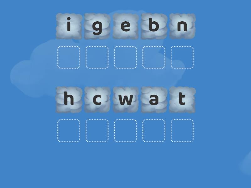 WORDWALL VOCABULARY 3 - Anagram