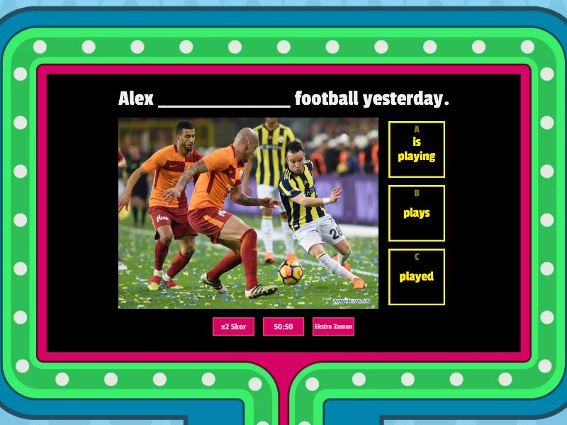 Simple Past Tense Game - Gameshow quiz