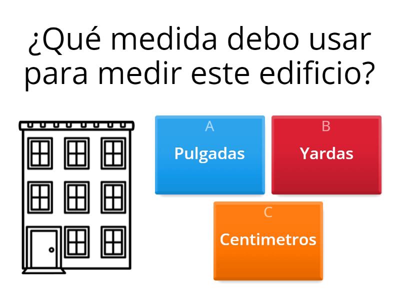 Actividad de pulgadas y centímetros - Quiz
