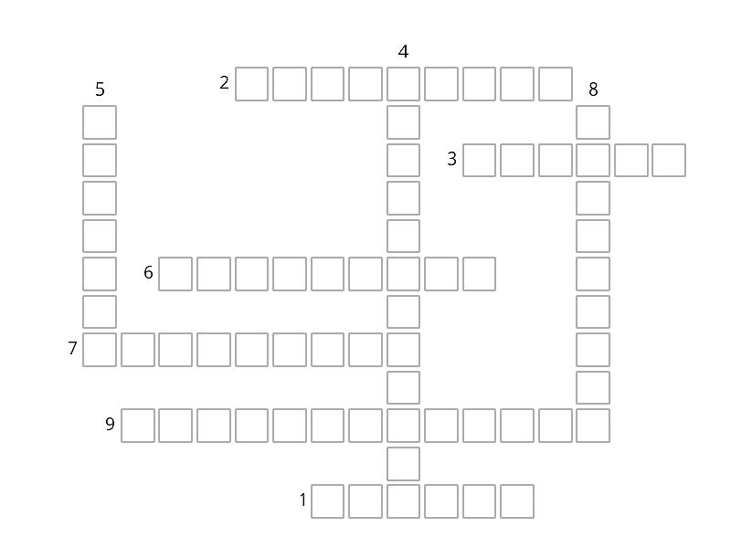 unit 9 3 - Crossword