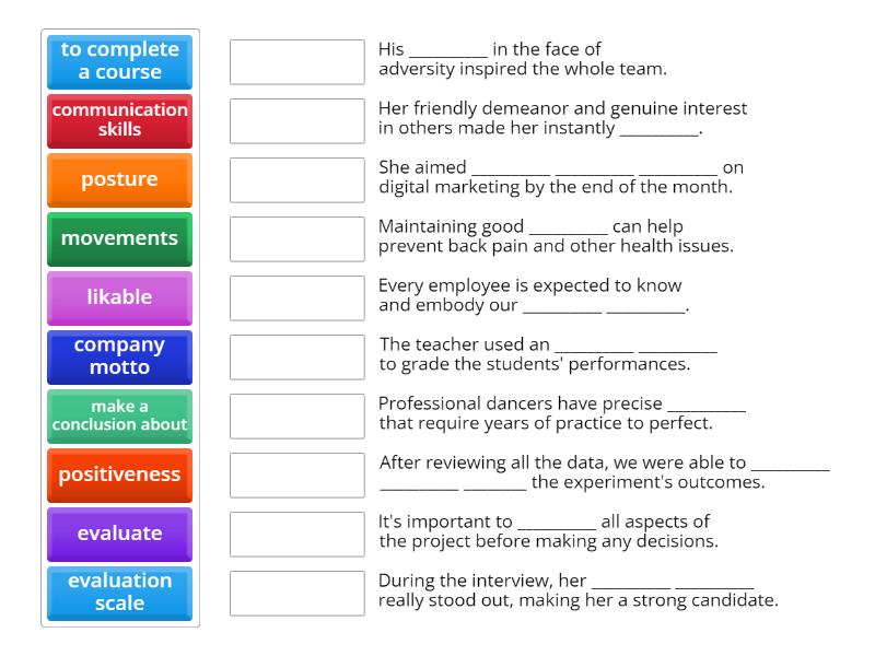 Lesson 1. Introduction - Match up