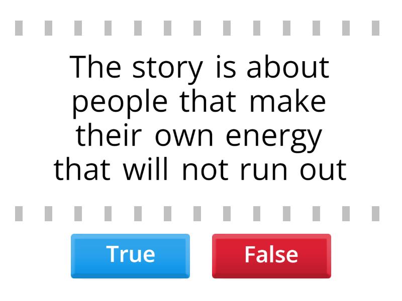 Energy Island IV Quater Quiz - True or false