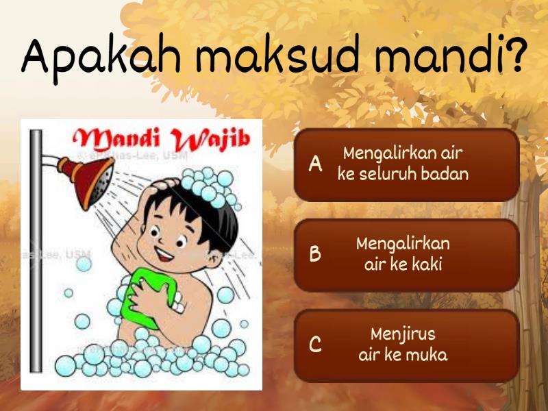 9. Ibadah: Hadas Besar - Cara Mandi Wajib - Quiz