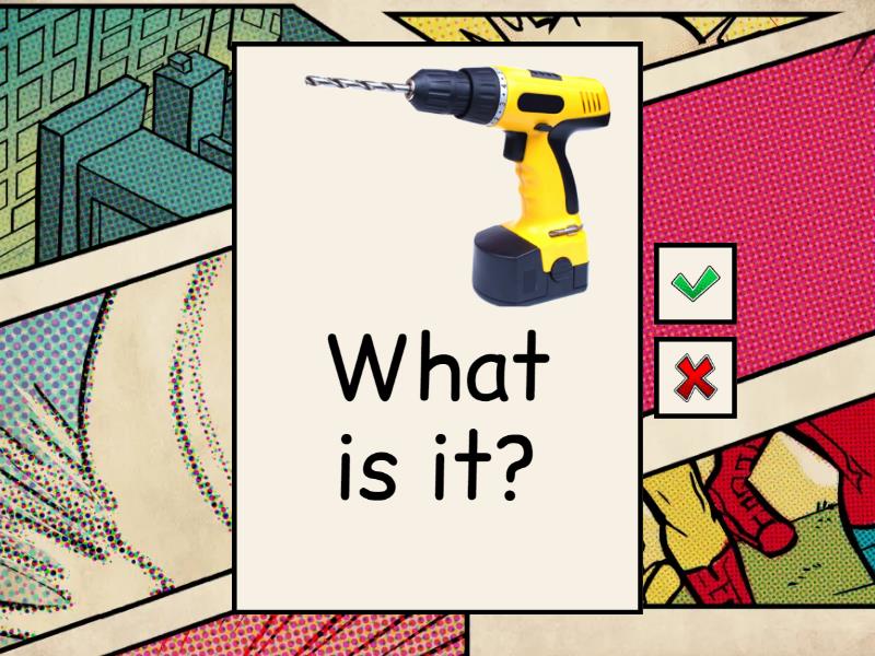 Basic building tools - Flash cards