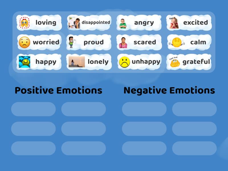 3B: Negative and Positive Emotions - Group sort