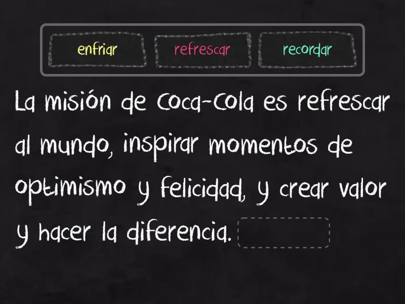 Coca Cola - Complete a frase